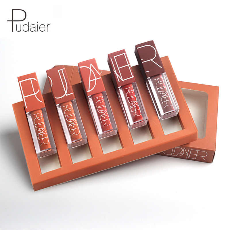 Pudaier Matte Liquid Lipstick Set-5pc | Cute Stuffs